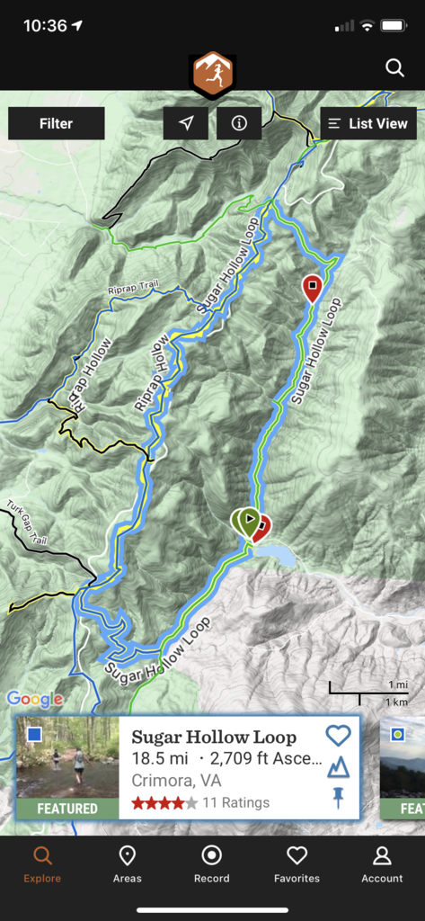 Sugar Hollow Loop (VA) | Fastest Known Time