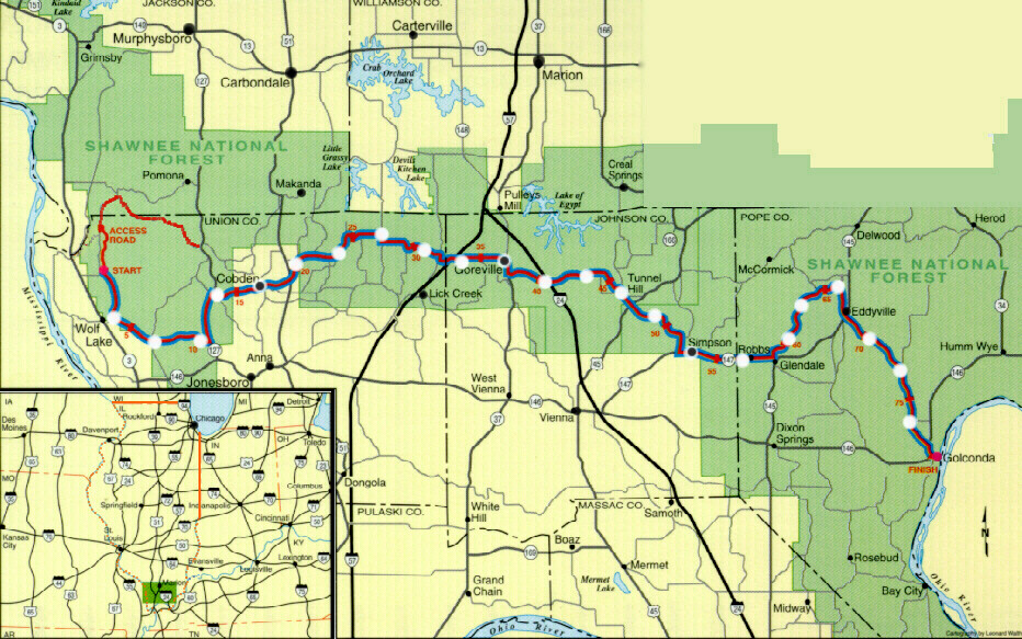 Rob Ulm - River to River Relay Course (IL) - 2020-11-27 | Fastest Known ...