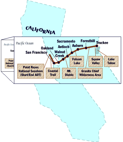 American Discovery Trail, CA section (CA) | Fastest Known Time