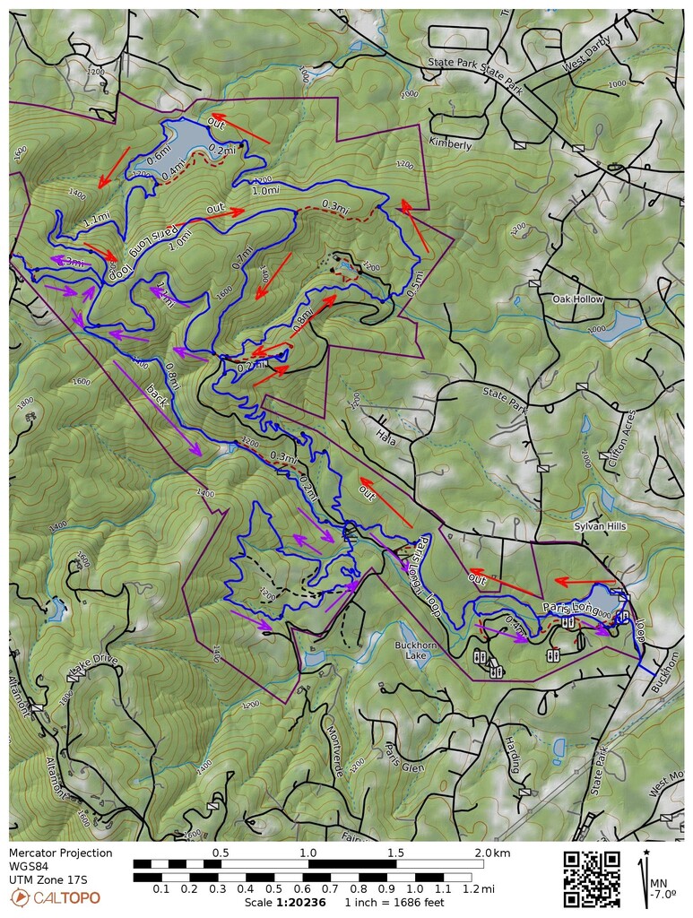 Paris Mountain long loop | Fastest Known Time
